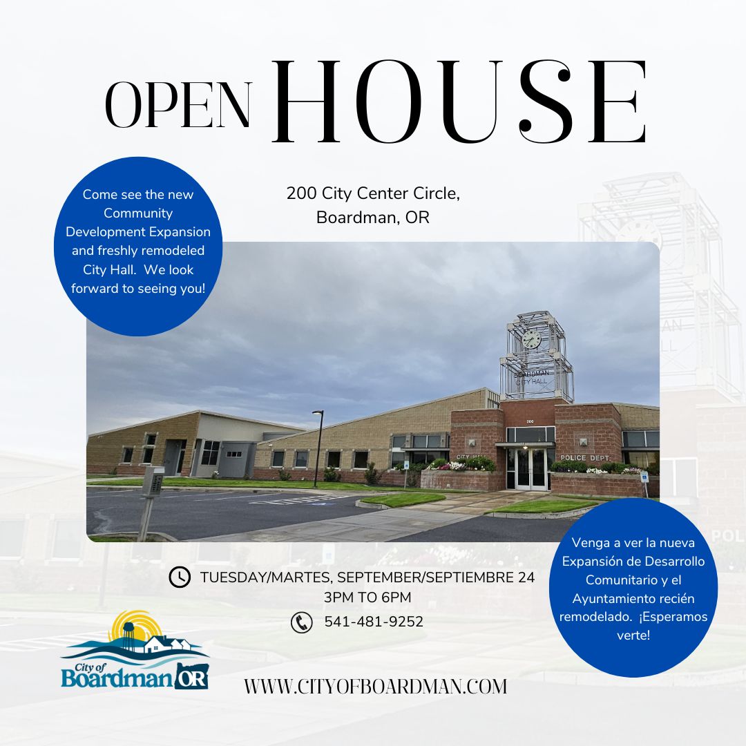 City Hall Open House | Boardman OR